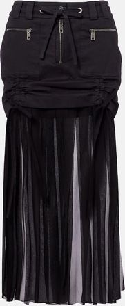 Dolce & Gabbana Midirock aus Seide und Baumwolle