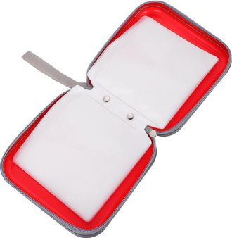 Garneck Cd-Aufbewahrungstasche aus Hartplastik mit Rei&szlig;verschluss Robuste Cd-h&uuml;lle f&uuml;r CDs DVDs Tragbare Disc-Box zum Schutz vor Kratzern und Feuchtigkeit Pla