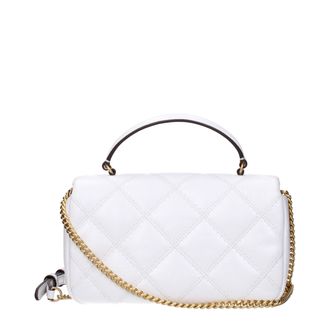 Tory Burch Leather Top Handle Bag - White