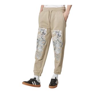 John Richmond Beige Jogginghose mit dekorativer Stickerei - - Trousers - Herren - Beige - L