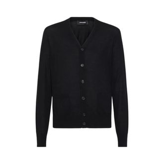 Dsquared2 Herren, Strickwaren, Schwarzk, MGröße