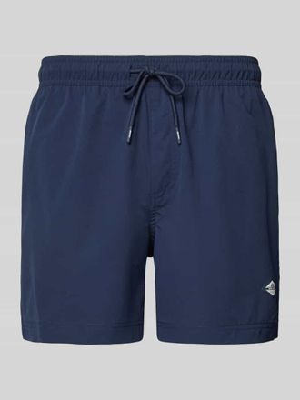 Jack & Jones Straight Fit Badeshorts mit Logo-Detail Modell Maui