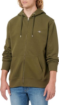 GANT Herren Reg Shield Full Zip Hoodie Sweatshirt, Moss Green, L
