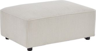 Vente-Unique Sitzhocker -Beige - Cordsamt - MECODI