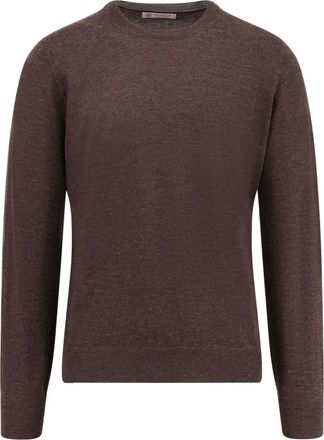 Brunello Cucinelli haut à col rond - Marron