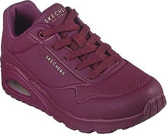 Skechers Femme Uno Stand Air Fashion-sneakers, Plum Durabuck Mesh, 35.5 EU