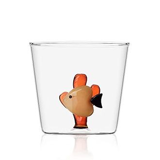 Ichendorf Milan 0.09352058 Tumbler Avec Poisson Jaune/Algue Ambre Collection Marine Garden