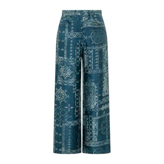 Momoni Damen, Hosen, Blau, XLGr&ouml;&szlig;e