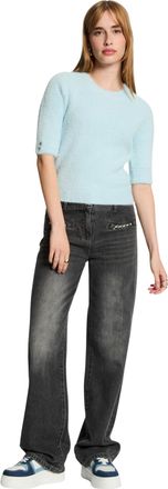 Morgan Damen 242-mtom Pullover, Glacier M, XS