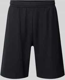 Review Straight Fit Sweatshorts mit Strukturmuster