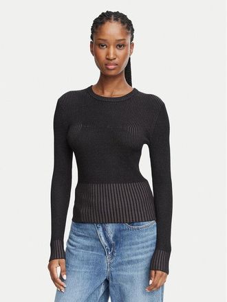 Guess Bluse W6BR04 Z1247 Schwarz Slim Fit