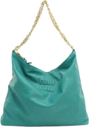 Miu Miu Sac port&eacute; &eacute;paule Pre-owned - Femme - Pre-owned - Vert - Taille: ONE Size
