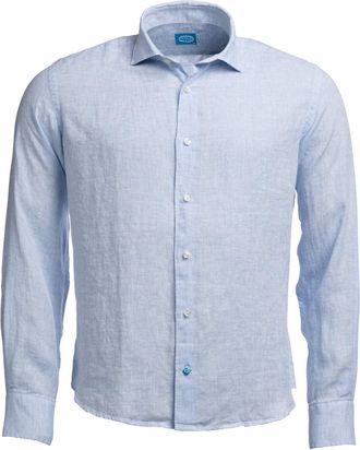 Panareha Leinenhemd für Herren Fiji Hellblau (XL)