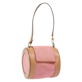 Bulgari Pre-owned Vintage Canvas Schultertasche - - Pre-owned - Damen - Rosa - ONE SIZE