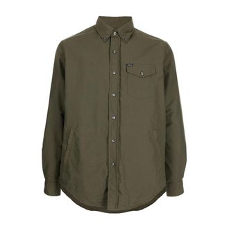 Polo Ralph Lauren Homme, Chemises, Vert, Taille: XL Casual Chemise Verte à Manches Longues