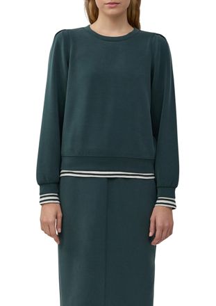s.Oliver Scuba-Sweatshirt mit Puffärmeln
