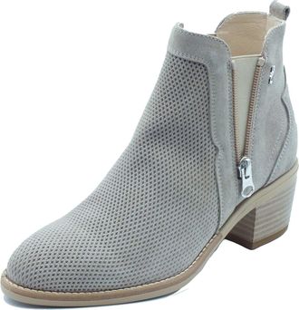 Nero Giardini Ankle Boots Nero Giardini Tronchetti con tacco Donna E615120D Velour Creta pelle beige