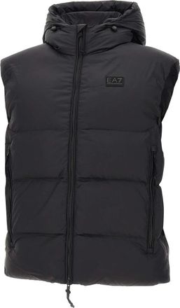 Emporio Armani Emporio Armani Ea7, Femme, Vestes, Noir, Taille: 40 FR Veste Rembourr&eacute;e en Nylon