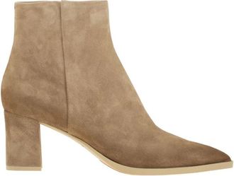 Santoni Femme, Chaussures, Beige, Taille: 37 1/2 EU Bottines &agrave; cheville en daim 65 mm