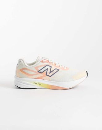New Balance Flite-R - Baskets de course pour femme - Blanc et orange