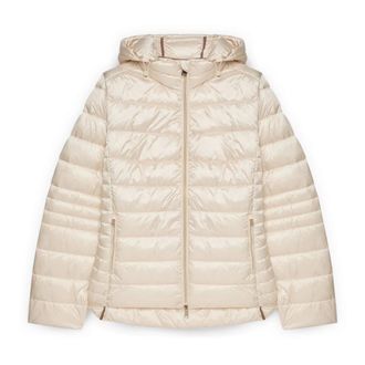Fiorella Rubino Gesteppte Daunenjacke mit abnehmbarer Kapuze - - Jackets - Damen - Wei&szlig; - 5XL