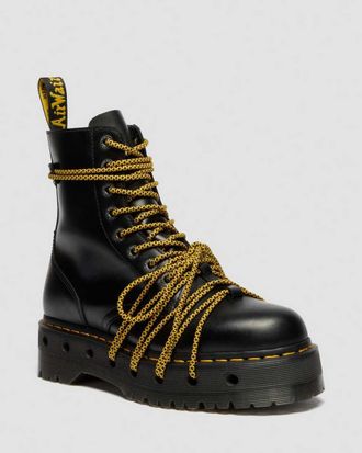 Dr. Martens Jadon Xl Leder Plateaustiefel Schuhe in Schwarz, Gr&ouml;&szlig;e: 36