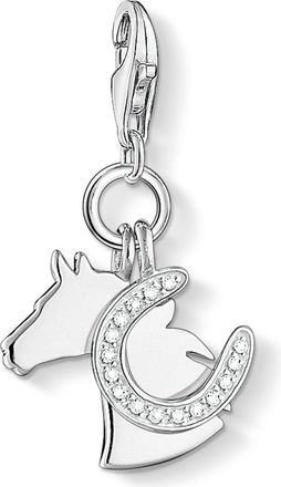 Thomas Sabo Thomas Sabo Damen Charm-Anhänger Pferd mit Hufeisen Charm Club 925 Sterling Silber 1247-051-14