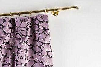 Incasa Gardinenstange Ø 20 mm, Länge: 280 cm, Glanz Messing - komplett