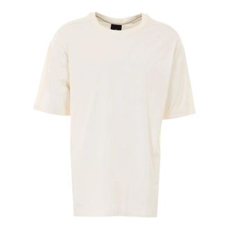 Thom Krom Homme, Tops, Beige, Taille: L T-shirt ample avec imprim&eacute; r&eacute;fl&eacute;chissant au dos