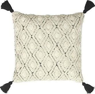 furn. Berbera Kissenbezug, Baumwolle, Natural/Black, 45 x 45cm