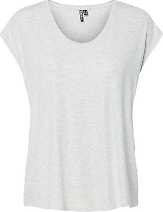 Pieces Pcalice SS Glitter Tee JRS Noos BC, Gris Clair chin&eacute;, XL