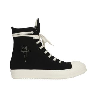 Rick Owens Denim Sneakers mit seitlichem- gesticktem Logo - - Shoes - Herren - Schwarzk - 42 EU