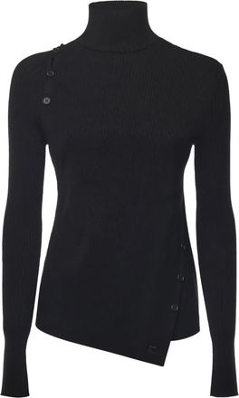 Courrèges pull à col roulé - Noir