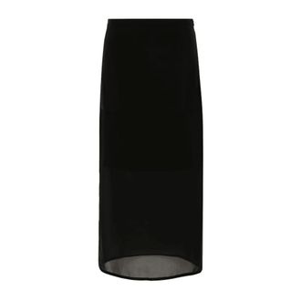 Sportmax Femme, Jupes, Noir, Taille: 38 FR Amico Midi Skirt