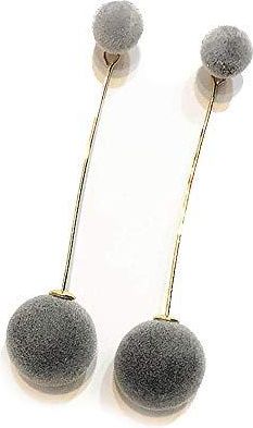 Generic Double Ball Drop Boucles Doreilles pour Femmes Longues Boucles Doreilles Bijoux Pom Pom Boucle Doreille Pendentif Bijoux Noir Fine ArtisanatOp&eacute;ration 