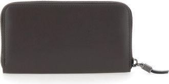 Brunello Cucinelli Leather Zip-Around Wallet - Brown
