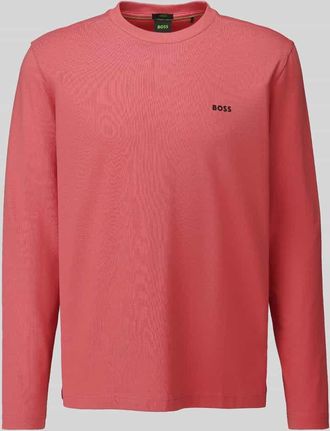 HUGO BOSS Regular Fit Langarmshirt aus Baumwoll-Mix Modell Tee Long