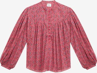 Isabel Marant Haut Salika - Femme - Cranberry - Taille 38 - Marant &Eacute;toile