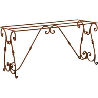 Biscottini International Tischfuß aus massivem Eisen L150xPR60H74 cm