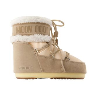 Moon Boot Femme, Chaussures, Beige, Taille: 36 EU Bottines basses Icon effet nacr&eacute;
