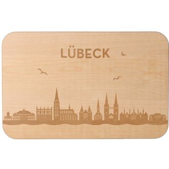 Goodtimes L&uuml;beck Skyline Fr&uuml;hst&uuml;cksbrett 23cm x 15cm x 1cm
