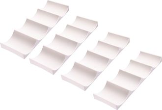 Angoily 4 Stück Teiliges Europäisches Weinregal aus Stabilem Material Rutschfester Flaschenhalter für Wein Getränkeflaschen Vielseitig Einsetzbar für Haushalt