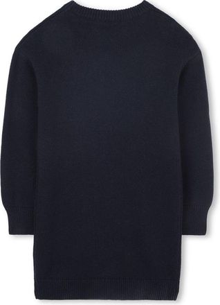 Kenzo Logo-Detail Cotton-Blend Dress - Blue