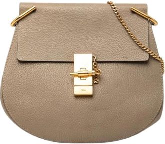 Chlo&eacute; Pre-owned Cuir sacs-ports-paule - Femme - Pre-owned - Brun - Taille: ONE Size