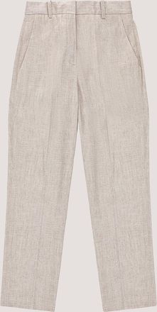 Circolo 1901 Carrot-Fit Trousers in Herringbone Tofu / 42