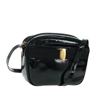 Ferragamo Sac bandouli&egrave;re en cuir Pre-owned - Femme - Pre-owned - Noir - Taille: ONE Size