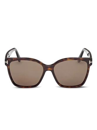 Tom Ford Eyewear Sonnenbrille mit eckigem Gestell - Braun