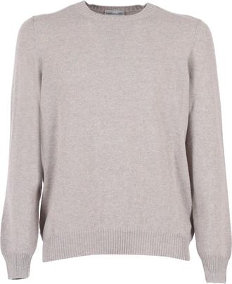 Settefili Cashmere Homme, Pulls, Beige, Taille: L Girocollo Spalla Francese 1 Slim 1 Filo