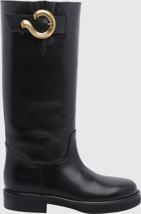 Etro Kniehohe Stiefel aus Kalbsleder mit Schnallendetail