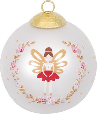 Green Gate Cindarella Xmas Weihnachtskugel White 8cm